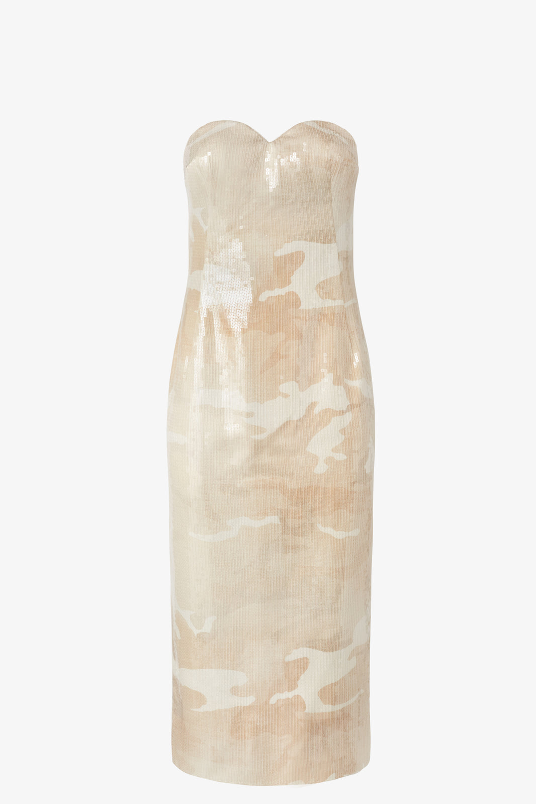 Camouflage bustier dress